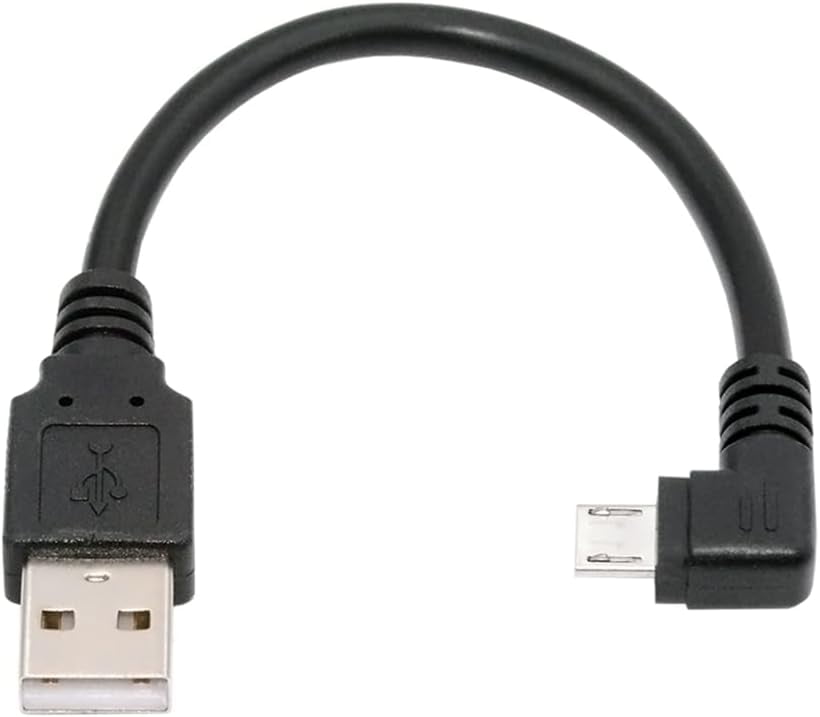 Nfhk Right Angled 90 Degree Micro Usb 5Pin To Usb 2.0 Type-A Data ...