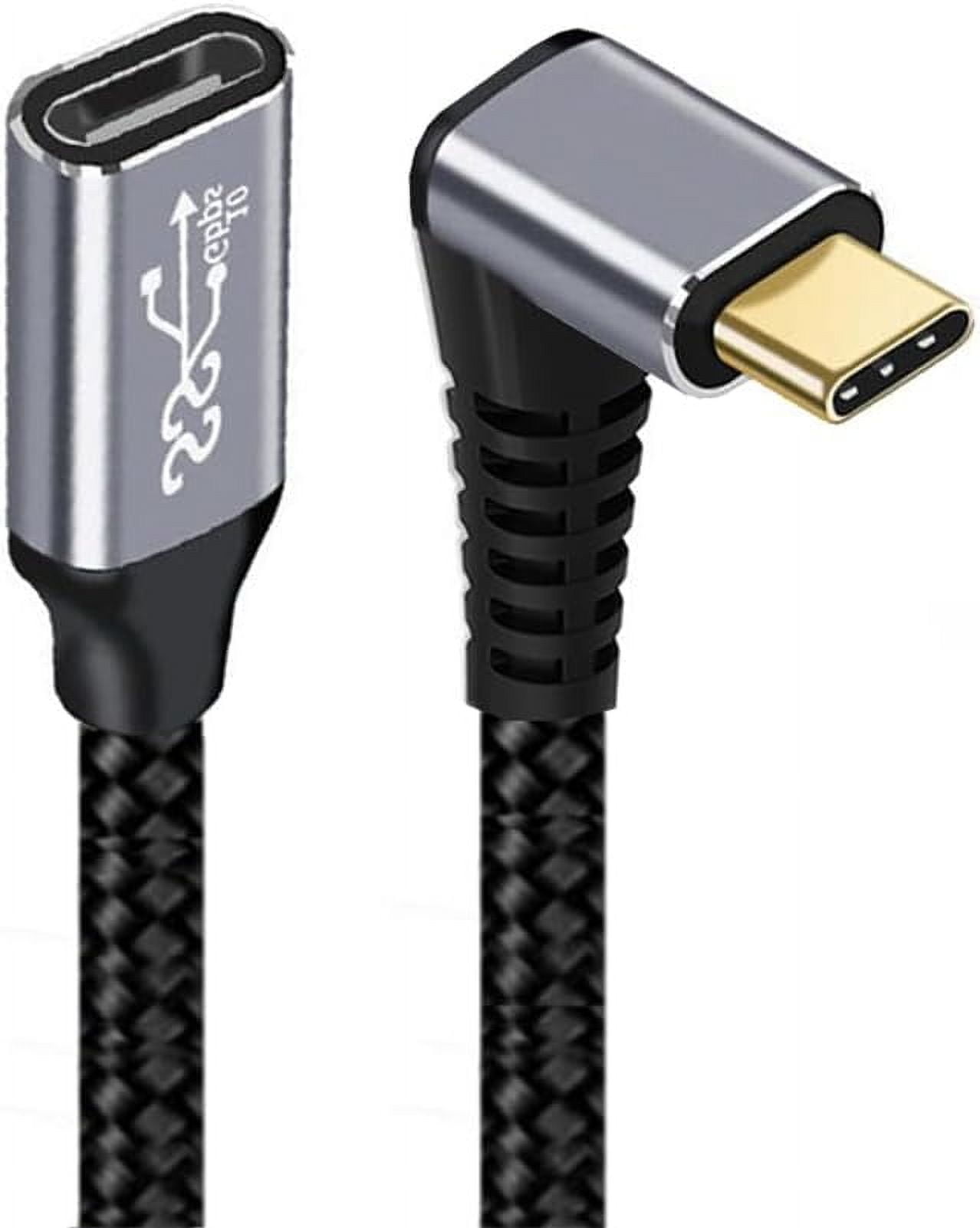 Nfhk Up Down Angled Usb-C Usb 3.1 Type C Male To Female Extension Data ...