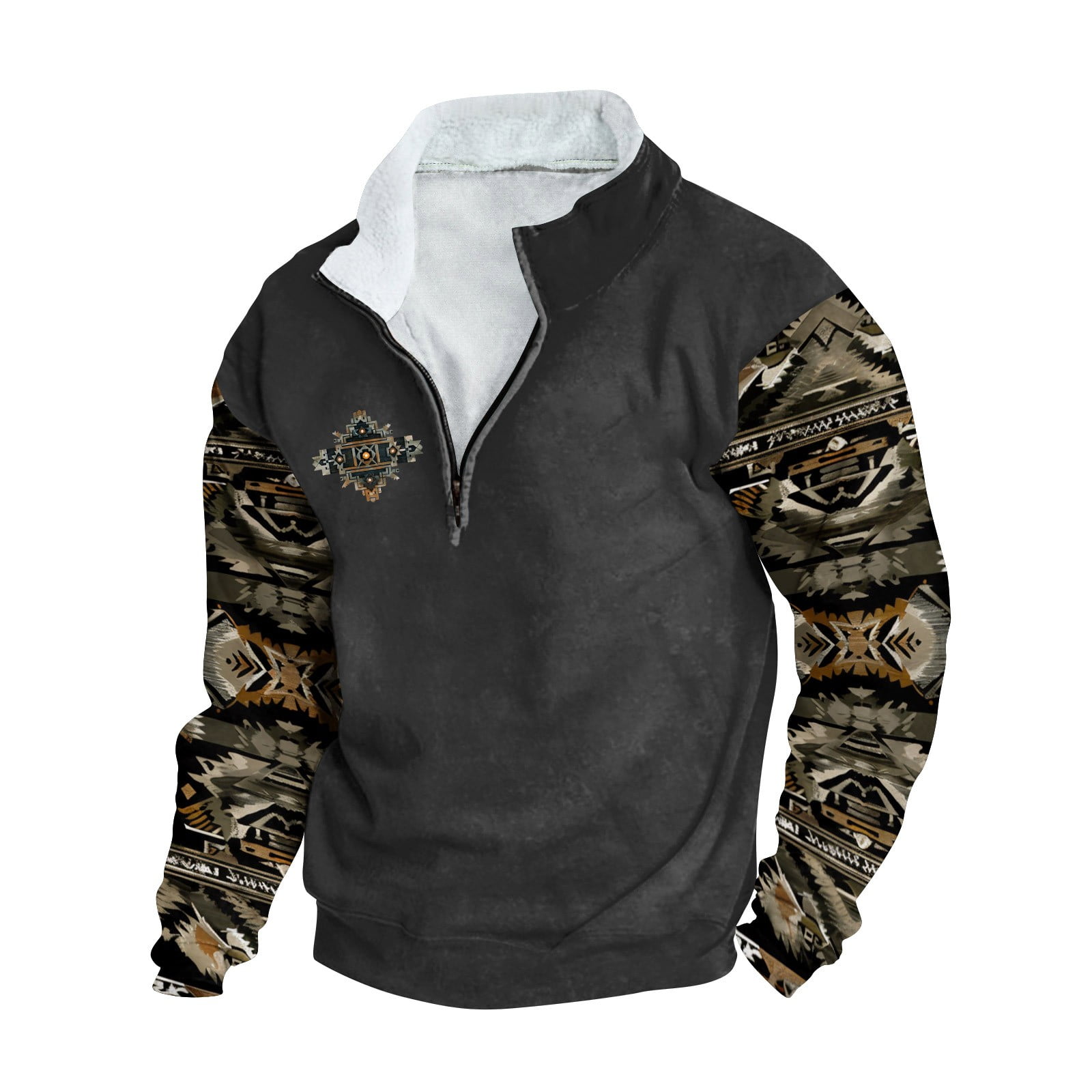 Nfhtoj Men's Western Sweatshirts Aztec Cowboy Vintage Graphic ...