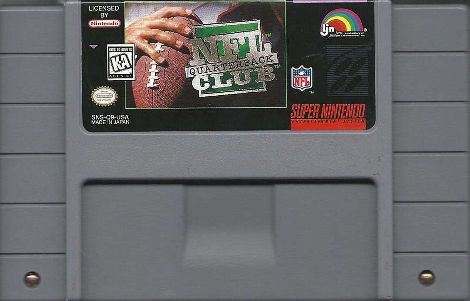 Pre-Owned NFL Quarterback Club Super Nintendo Loose - Walmart.com