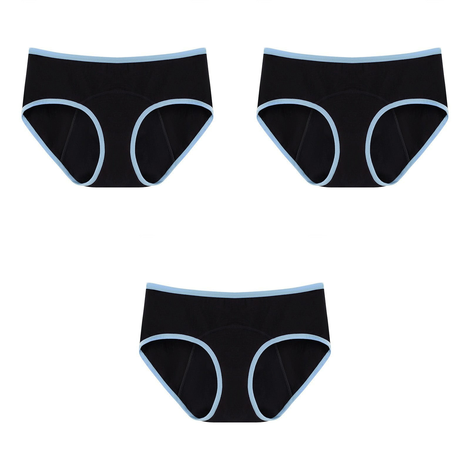 Nfurl 3 Packs Period Underwear for Women Plus Size Heavy Flow Leakproof ...