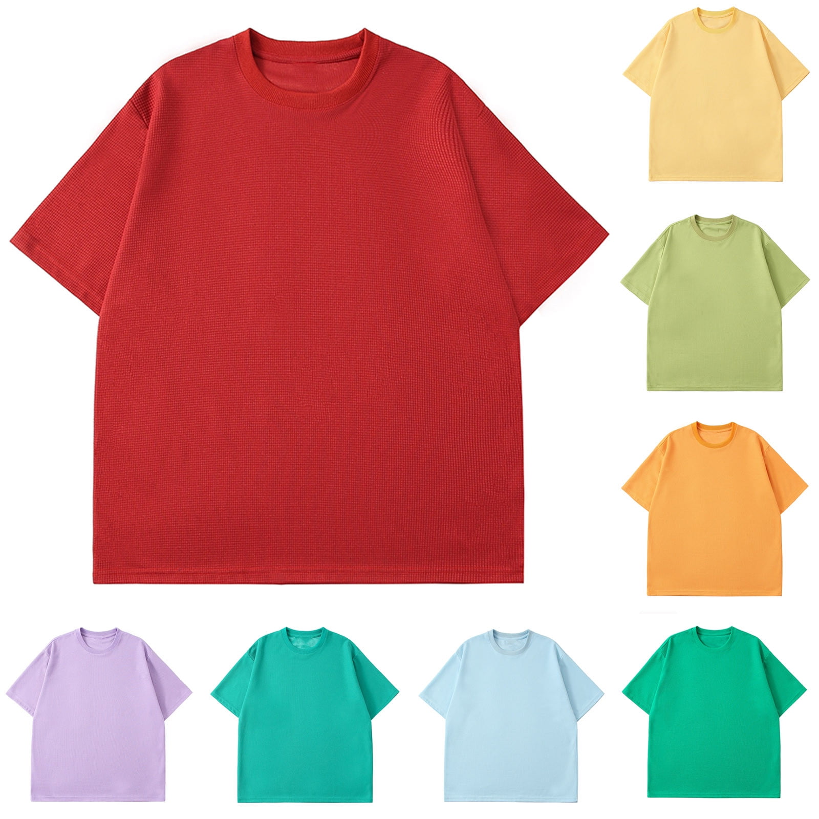 Nfurl Crew Neck T-Shirts for Men Super Soft Tagless Shirts for Men ...