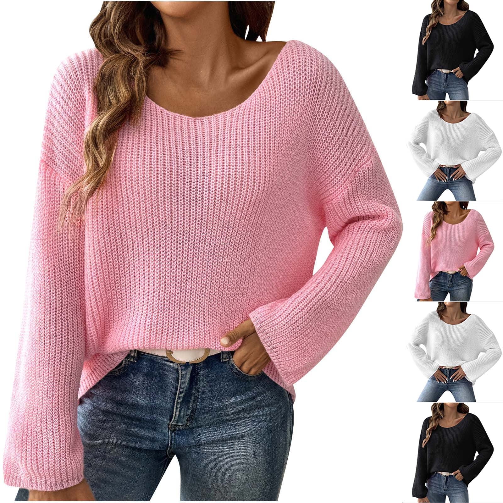 Nfurl Womens Fall Sweaters Pullover Business Casual Sweater Elegant ...