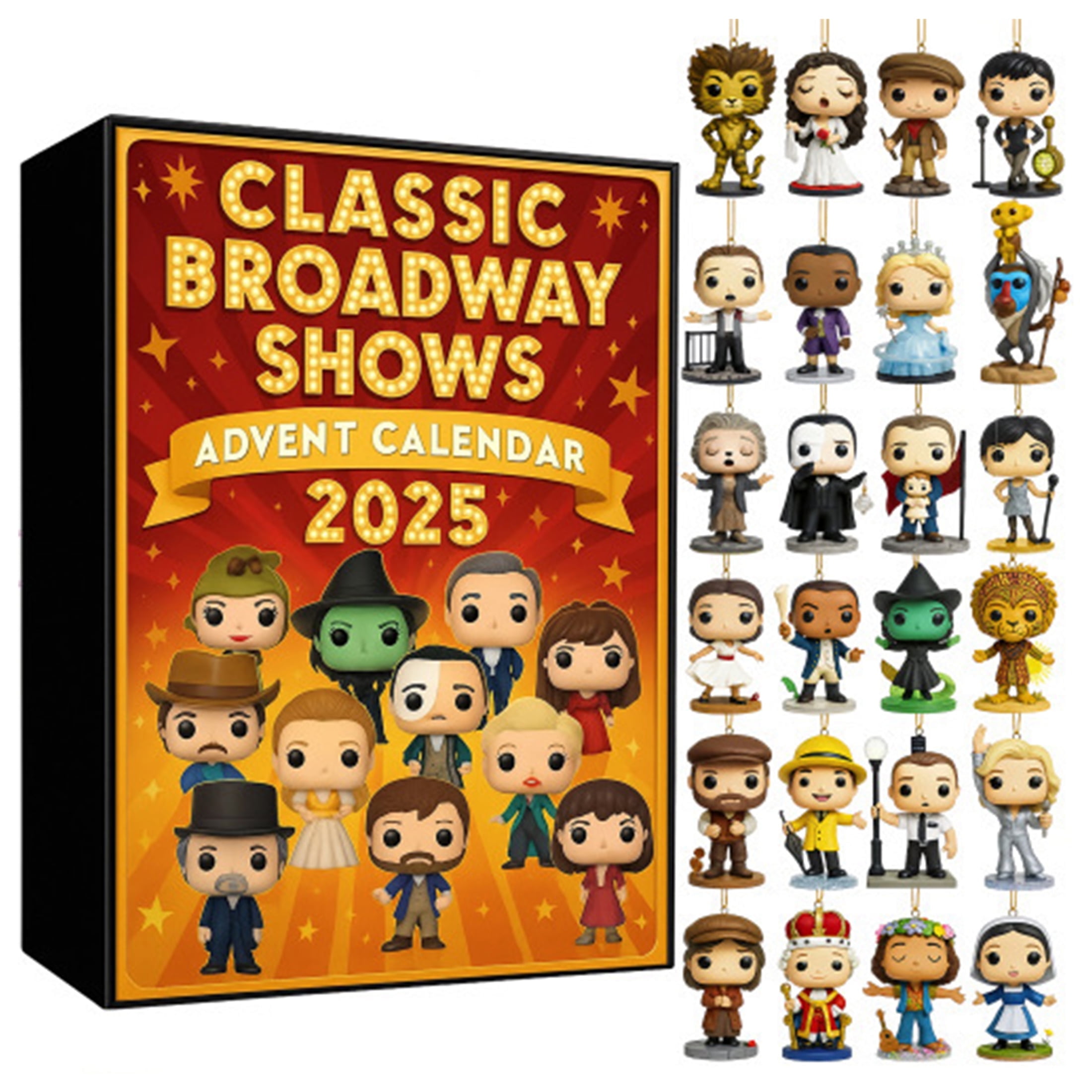 Ngardk Classic Broadway Shows Advent Calendar 2025, 24 Days Countdown ...