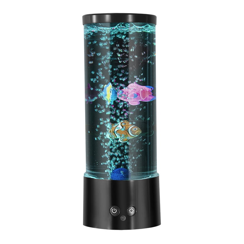 Ngardk Sensory Fish Lamp, Fake Fish Aquarium Lamp Tube Night Light ...