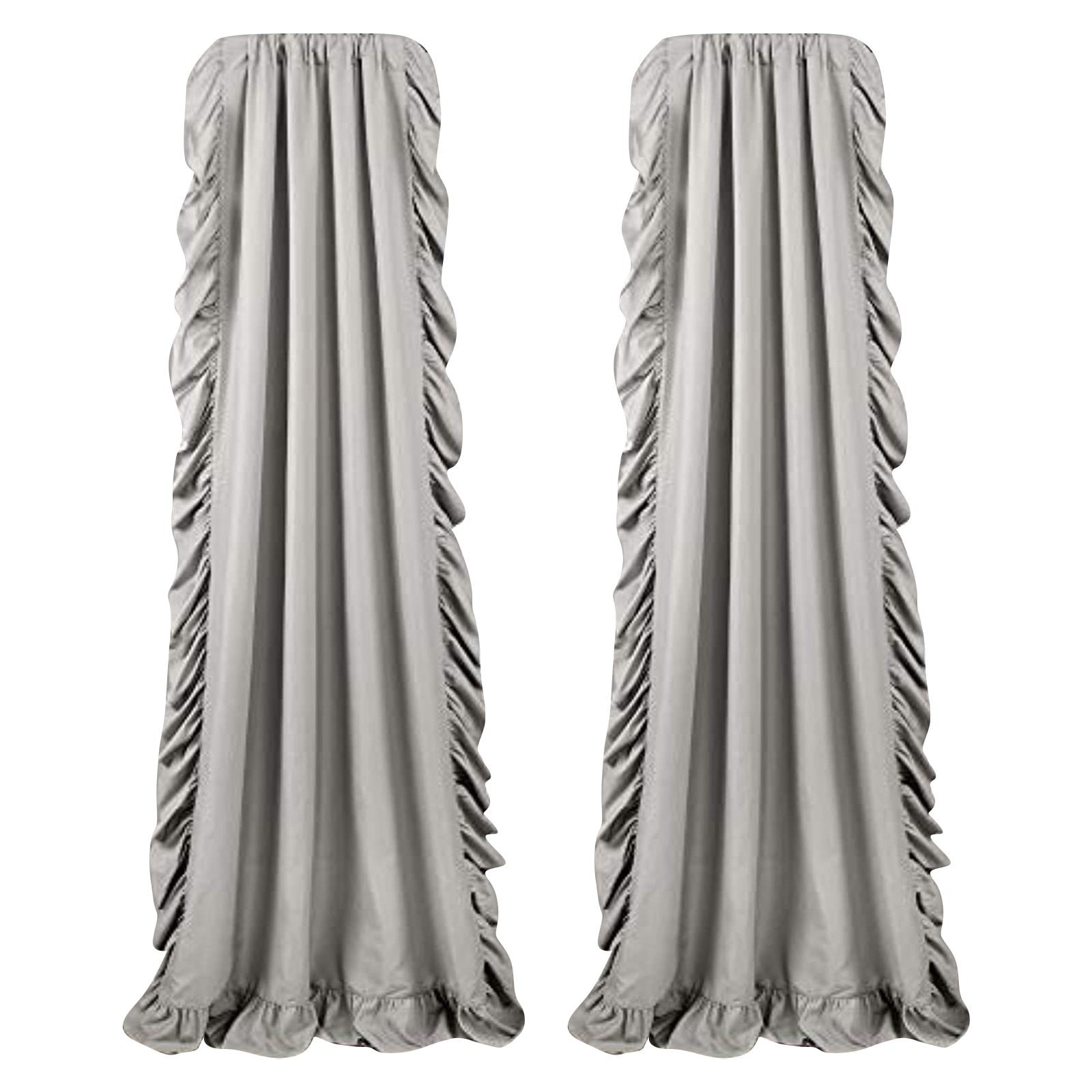 Ngheia 2Pc Curtains, Princess Wind Edge Non Perforated Drift Window ...