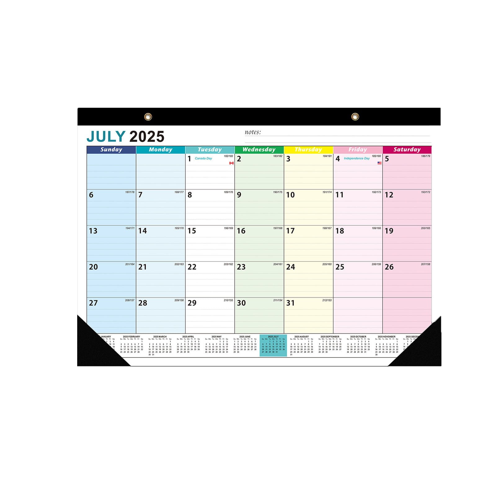 Ngheia European Style 25.7-26.12 Year Wall Hanging Calendar Simple ...