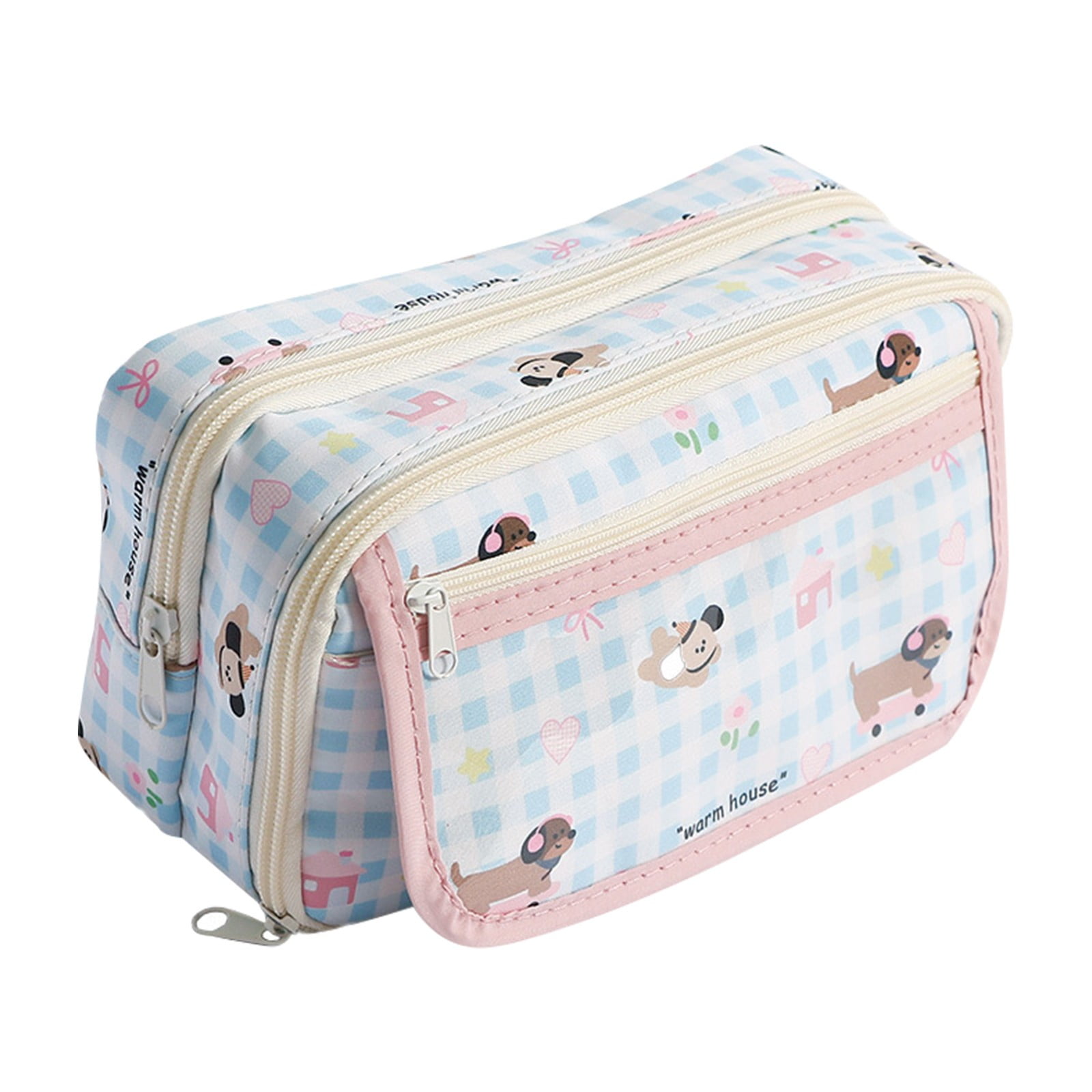 Ngheia Large Capacity Puppy pecil Case Blue, Big Capacity pecil Case ...