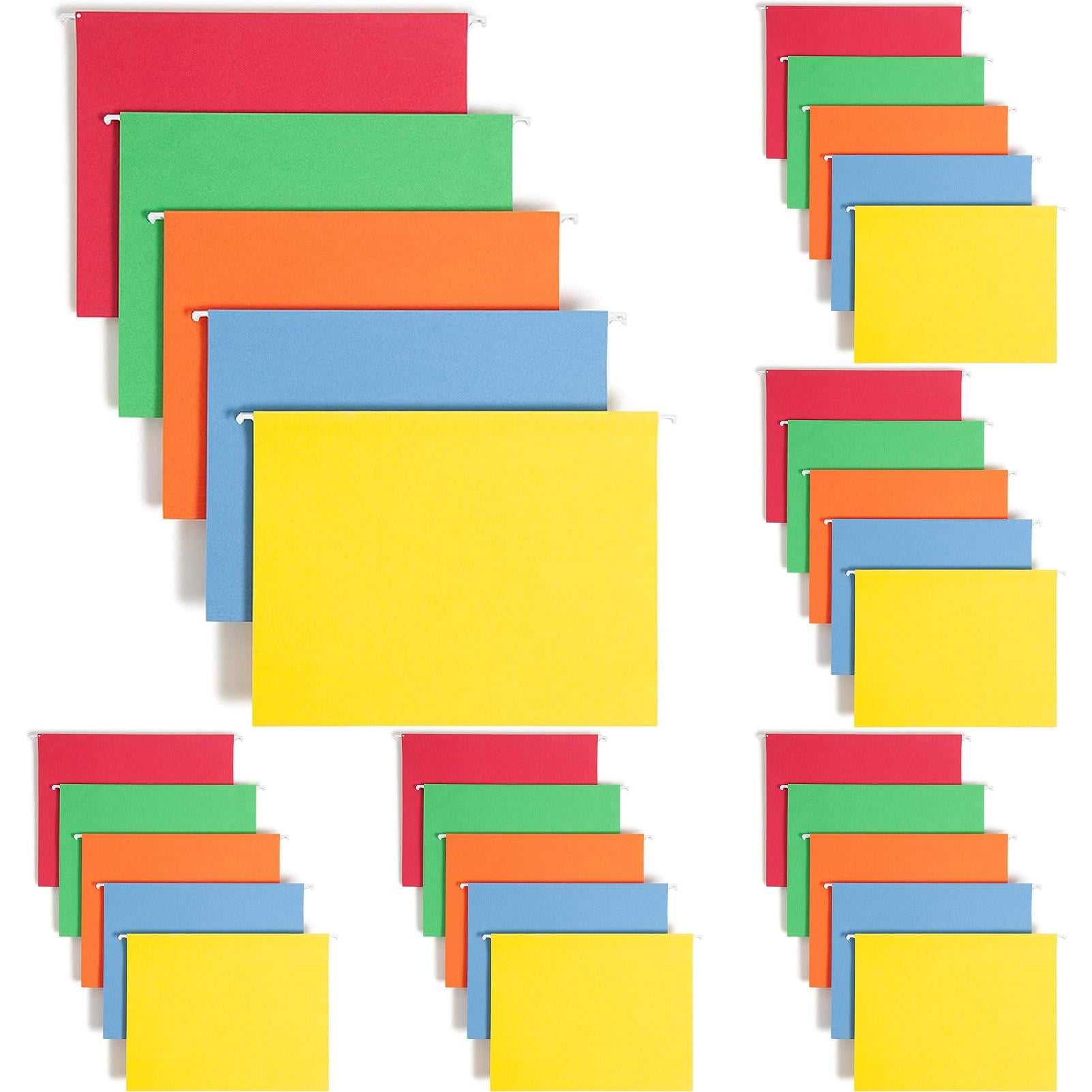 Ngheia Letter Size Hanging Folders – Random Color Paper Organizers for ...