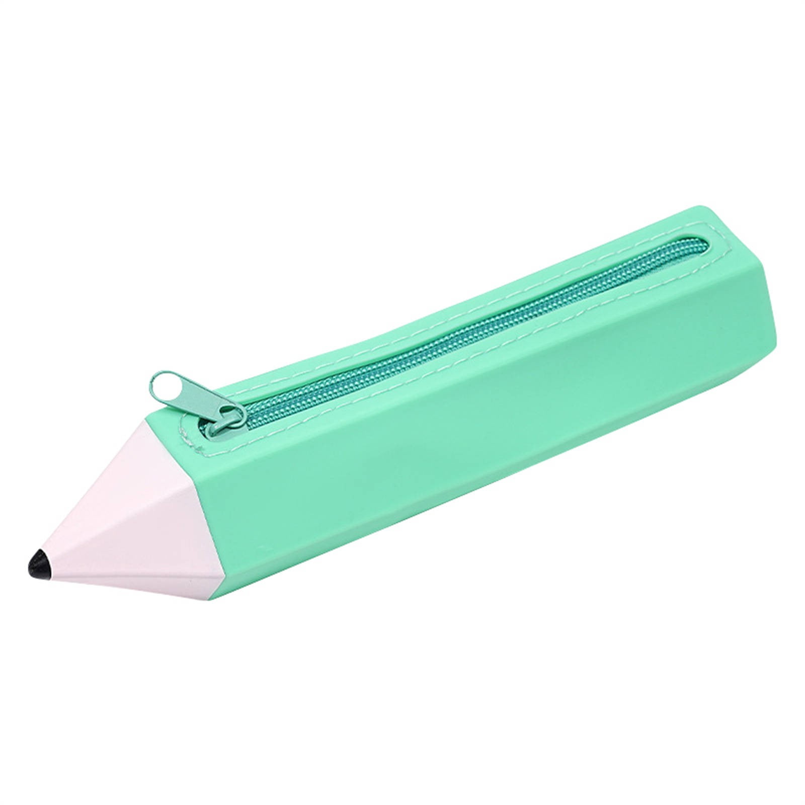 Ngheia Portable Silicone Pencil Case Green, Pencil Zipper Pocket Pencil ...