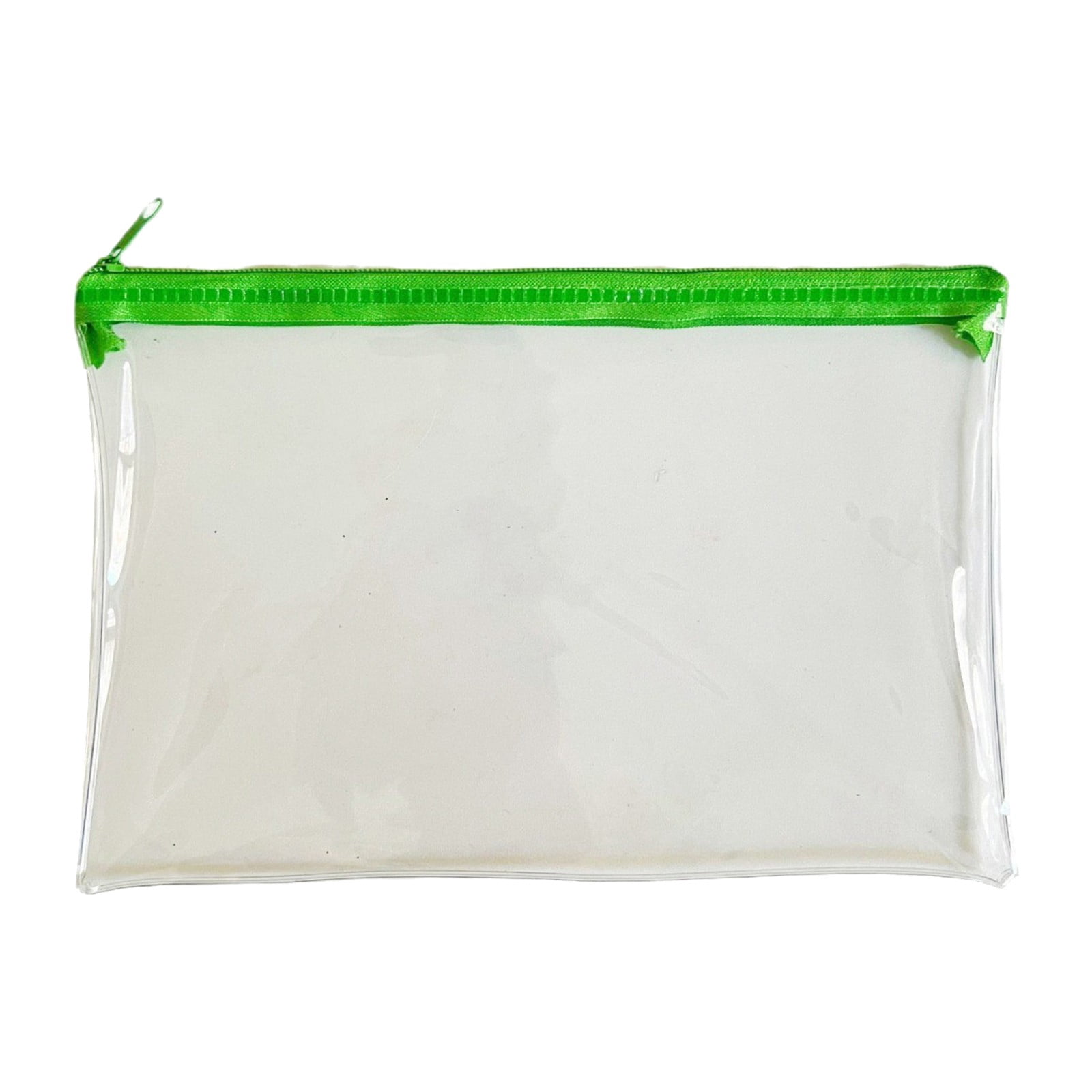Ngheia Transparent Pencil Case Zipper Bag Green, Clear Pencil Case with ...