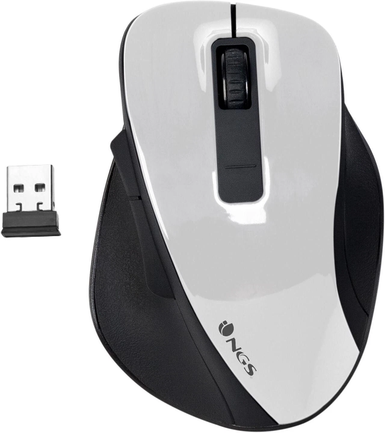 Ngs Bow Optical Wireless Mouse With 5 Buttons White Model Bowwhite ...