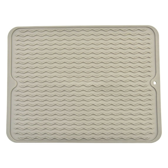 Ngxiha Soft Rubber Dish Drying Mat for Kitchen, Flexible Non-Slip Drain ...