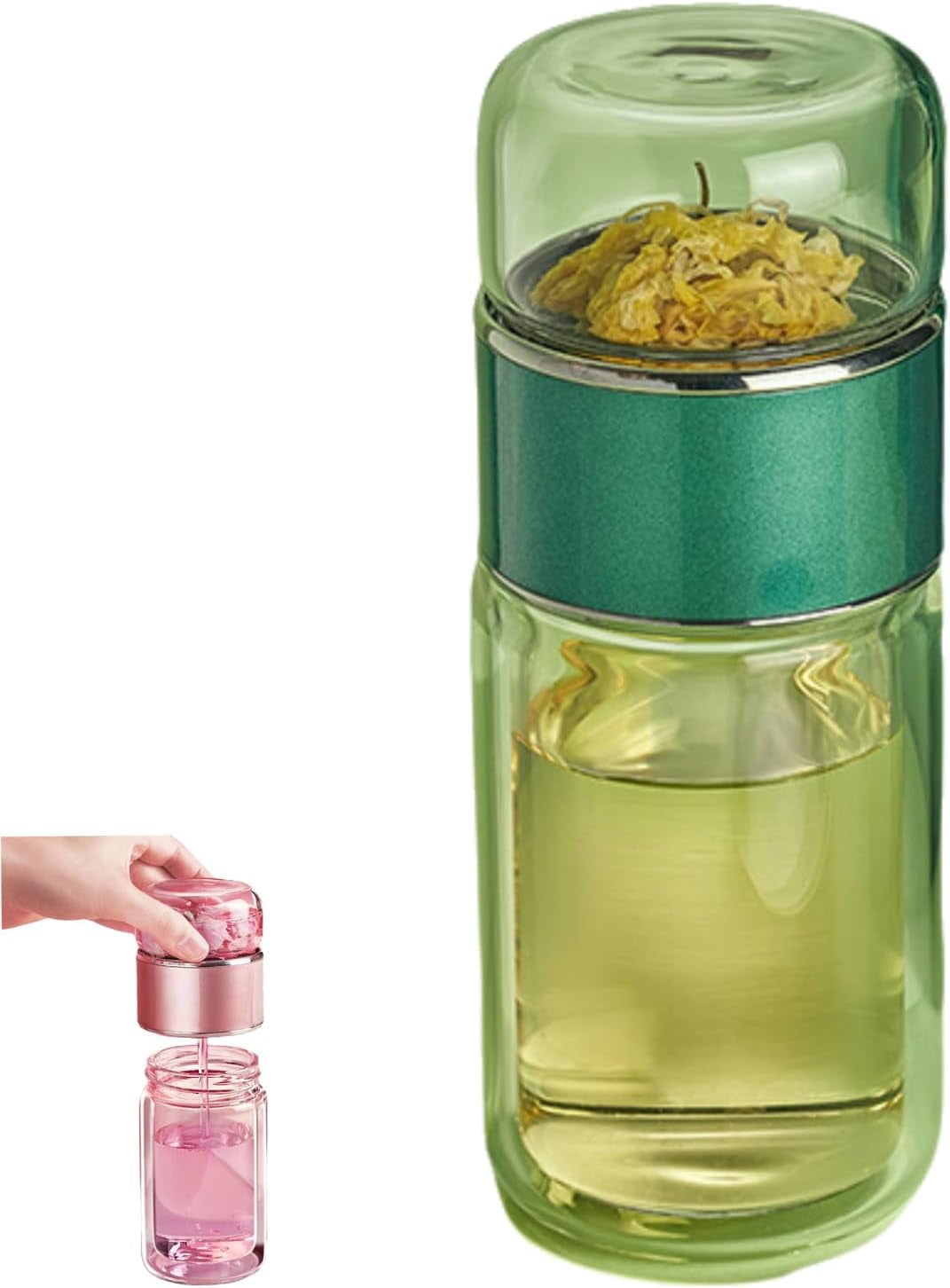 Nhdap Teava 3-In-1 Smart Tea Infuser, Tryteava Portable Leak-Proof ...