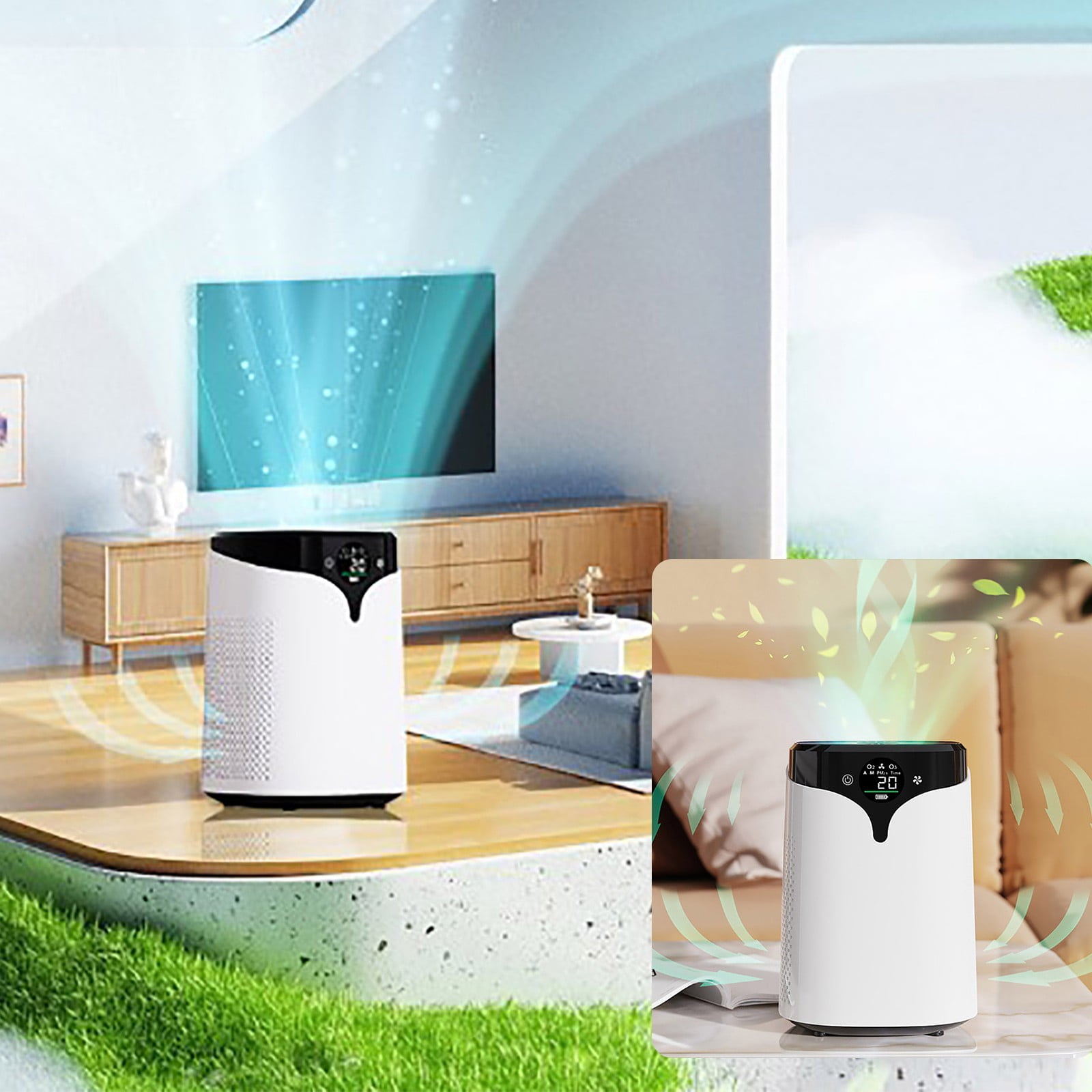 Nhthy Household Formaldehyde Remover Purifier; Indoor Air Freshener for ...