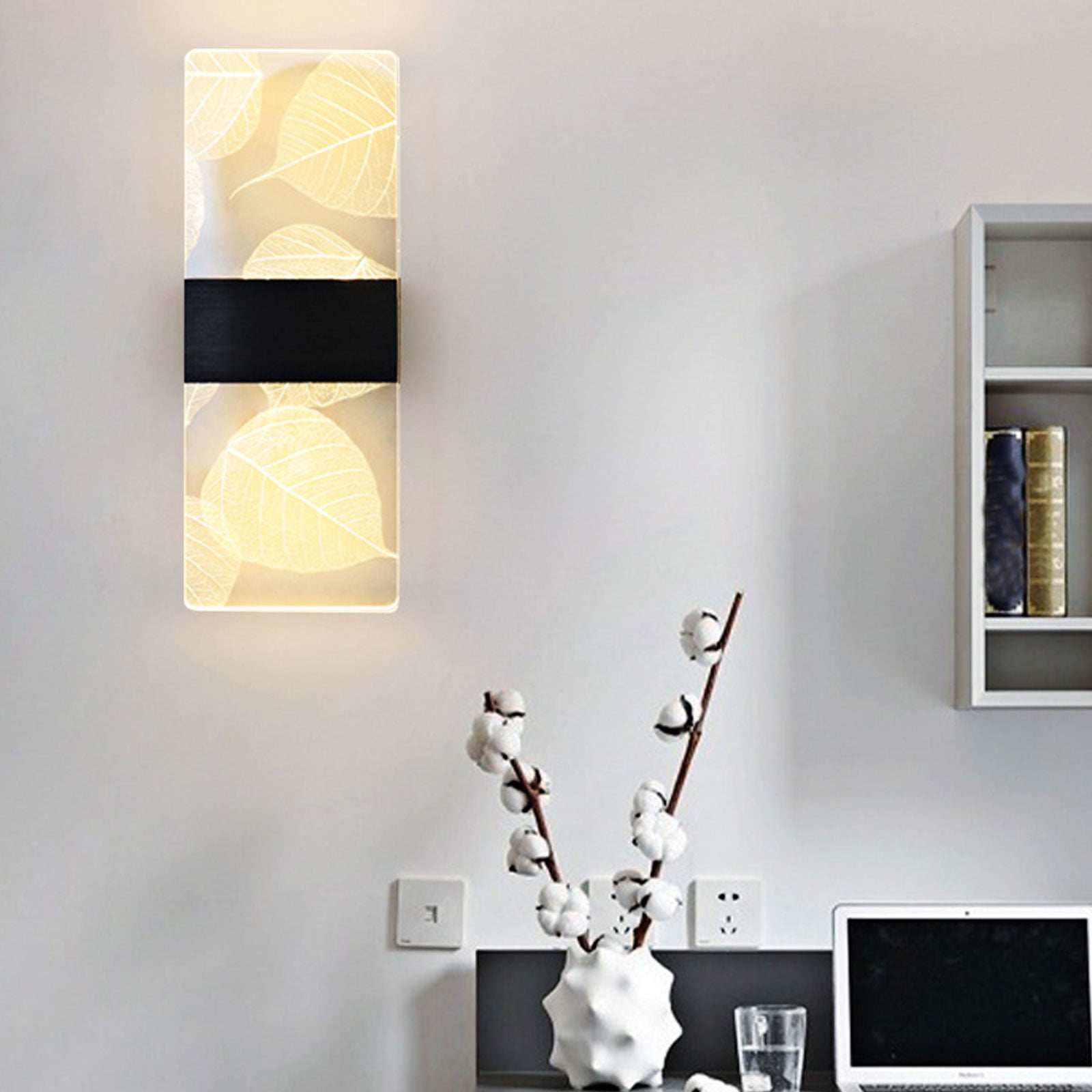 Nhthy Modern Warm LED Wall Light with Luxury Golden Finish, Wired ...