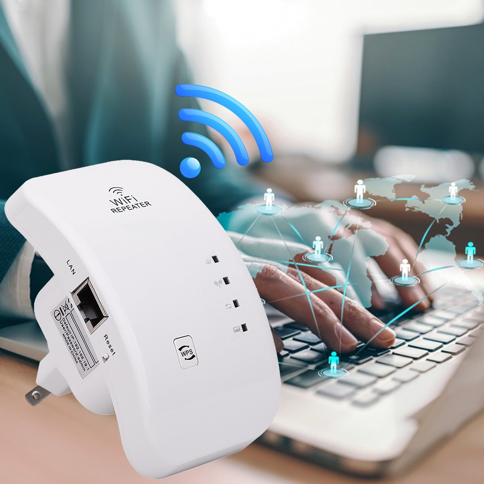 Nhthy WiFi Extender 300Mbps with Integrated Antennas for Home Use, High ...