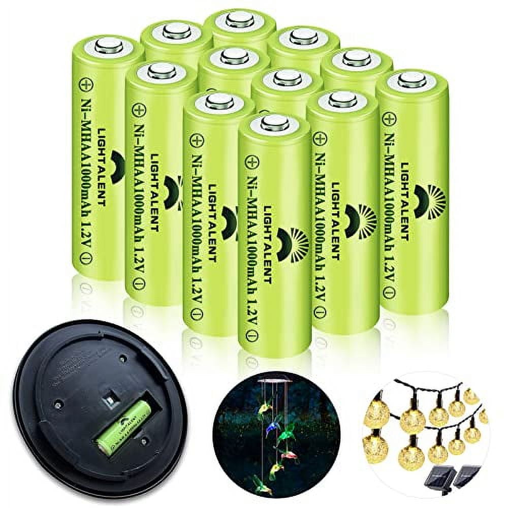 Ni-MH AA Rechargeable Batteries, Double A High Capacity 1.2V Pre ...