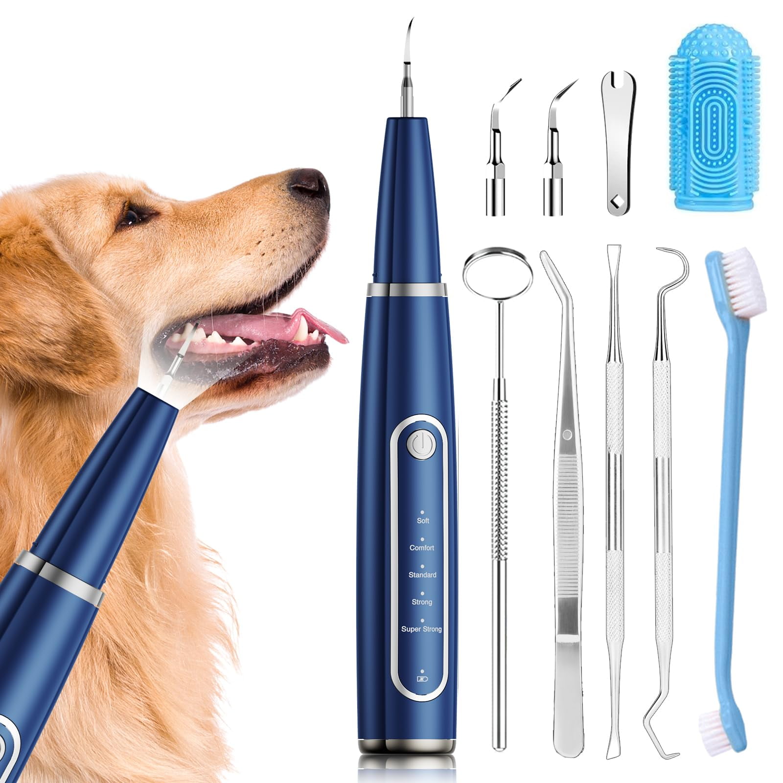 Ni-SHEN Dog Plaque Remover for Teeth,Pet Ultrasonic Tooth Cleaner,Teeth ...