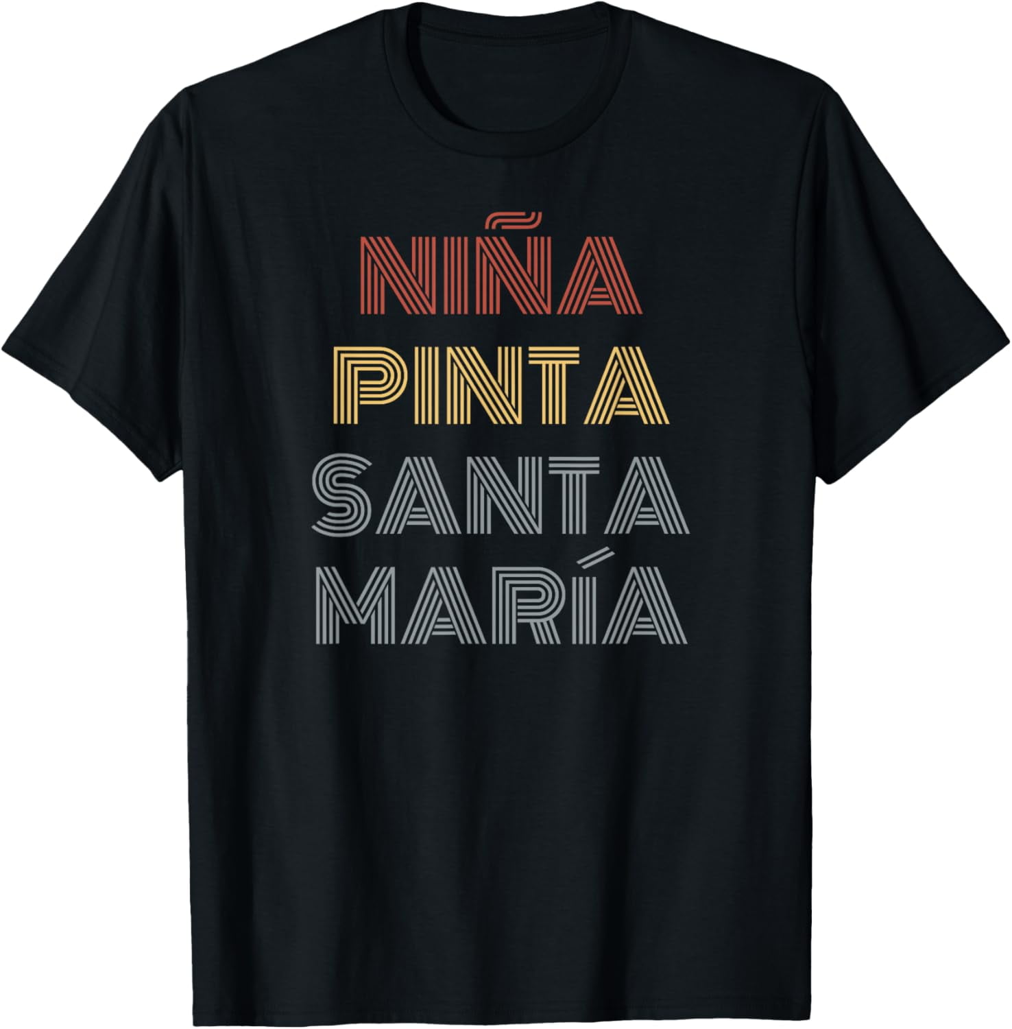 Niña, Pinta, Santa Maria History, Christopher Columbus Day T-Shirt ...