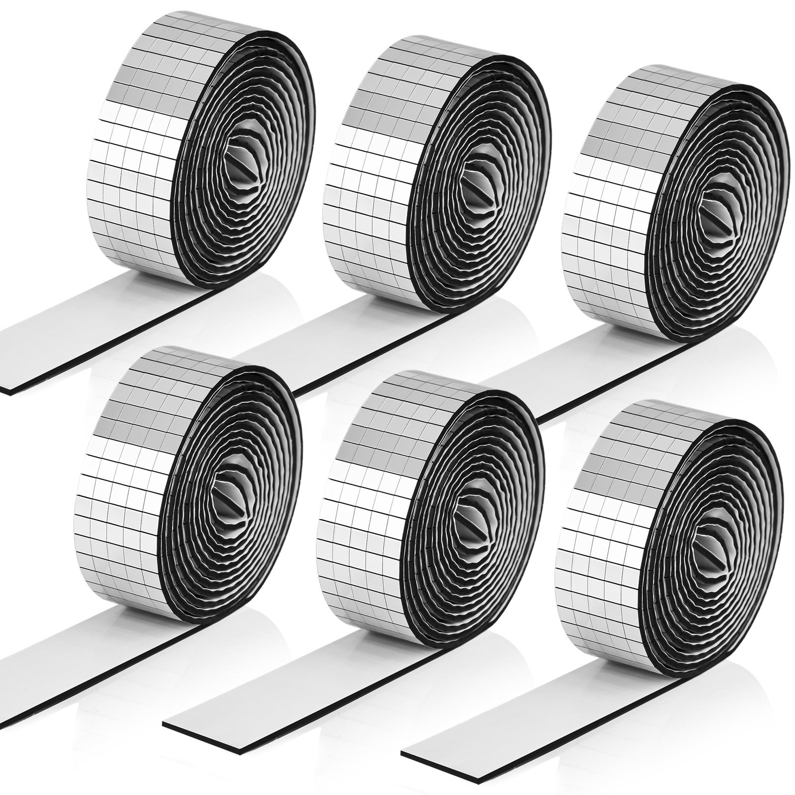 NiArt 10200pcs Plastic Self-Adhesive Silver Mosaic Tile Stickers, 3mm x ...