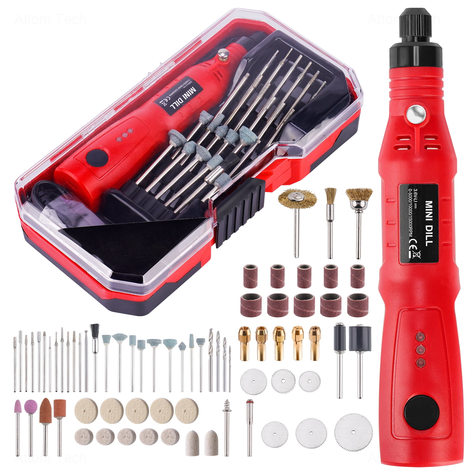 NiArt Mini Cordless Rotary Tool, 3-Speed and USB Charging Rotary Tool ...