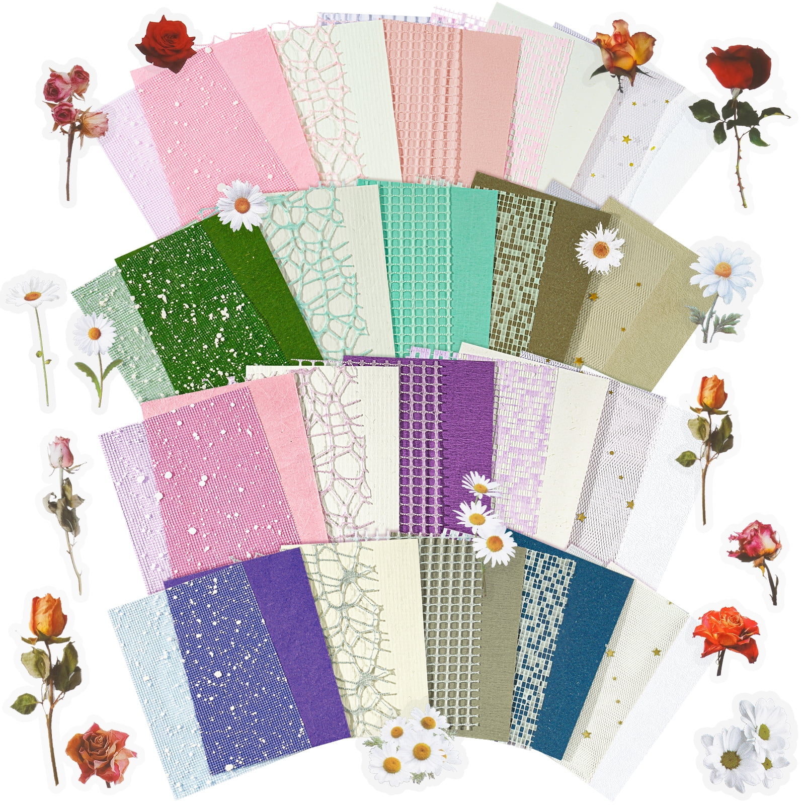 NiArt Scrapbook Decorative Paper Kit for Creative Projects, Home ...