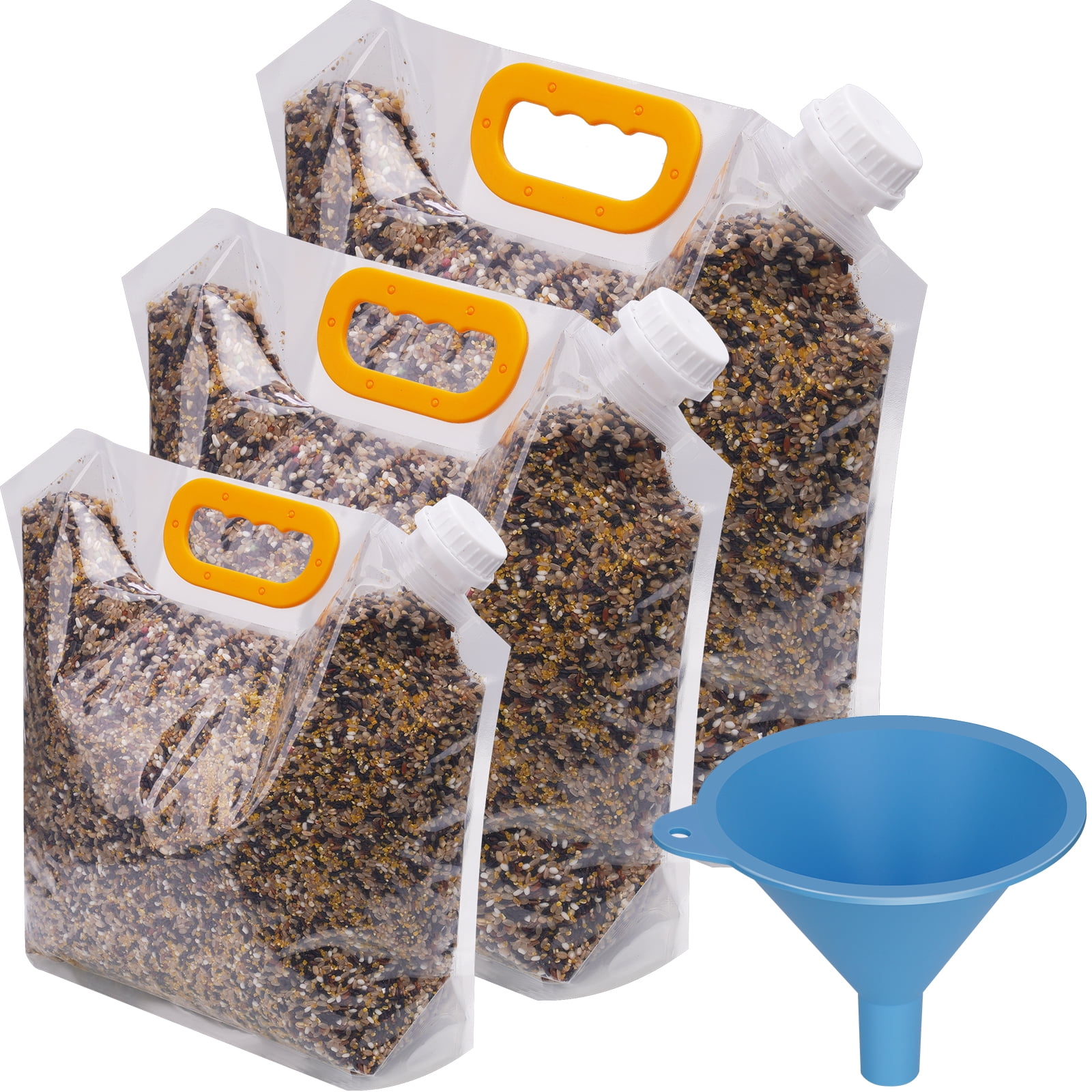 NiHome 3-Pack Bird Food Storage Bags for Birdseed, Sunflower Seeds ...
