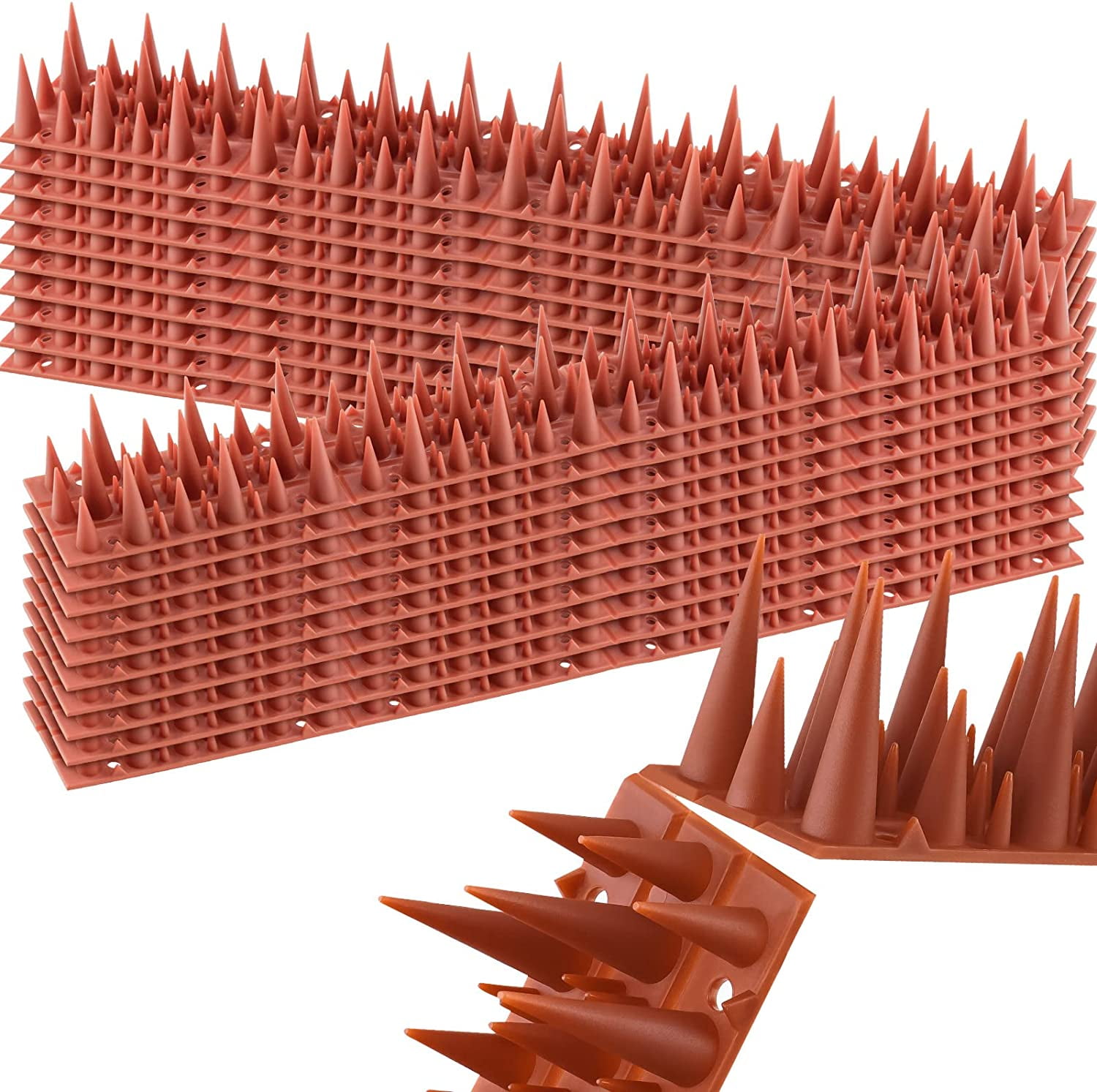 NiHome Bird Spikes 20-Pack Outside Deterrent Spikes for Pigeons and ...