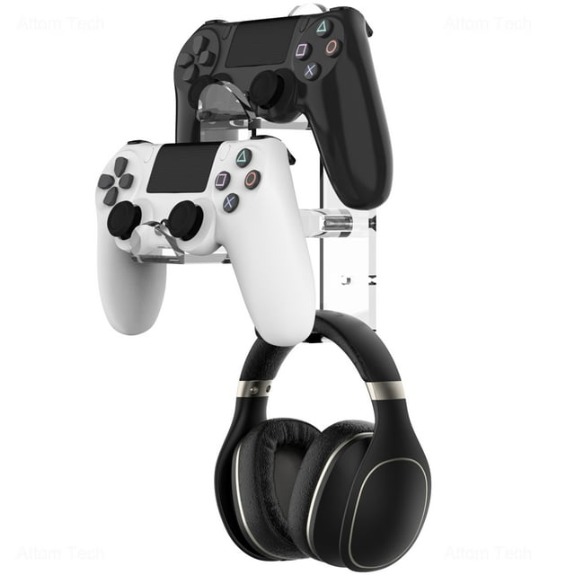 NiHome Clear Acrylic Game Controller Wall Hanger Stand, Dual Gamepad ...