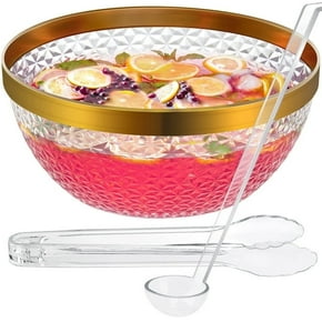 Clear Plastic Punch and Serving Bowls for Parties and Events