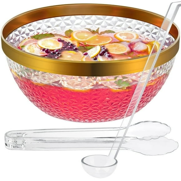 Clear Plastic Punch Bowl