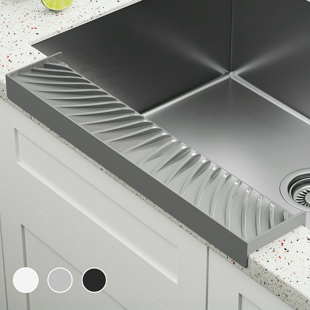 NiHome Multi-Use Silicone Kitchen Sink Edge Guard for Stone Countertop ...