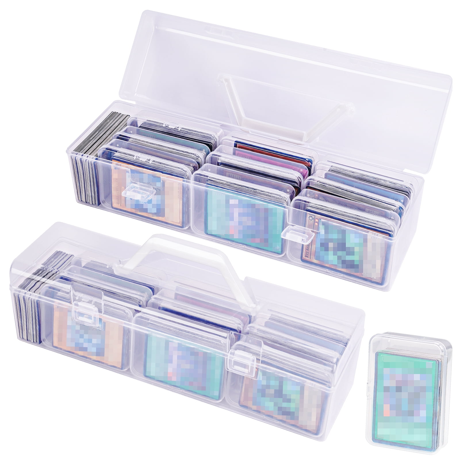 NiHome Transparent Trading Card Storage Case with Small Boxes for MTG ...