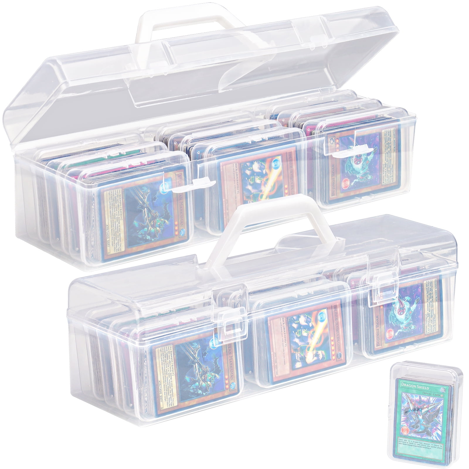 NiHome Transparent Trading Card Storage Case with Small Boxes for MTG ...