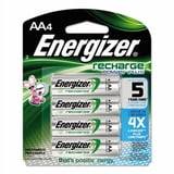 Energizer NiMH Rechargeable AA Batteries 1.2V, 2300mAh, 4-Pack ...