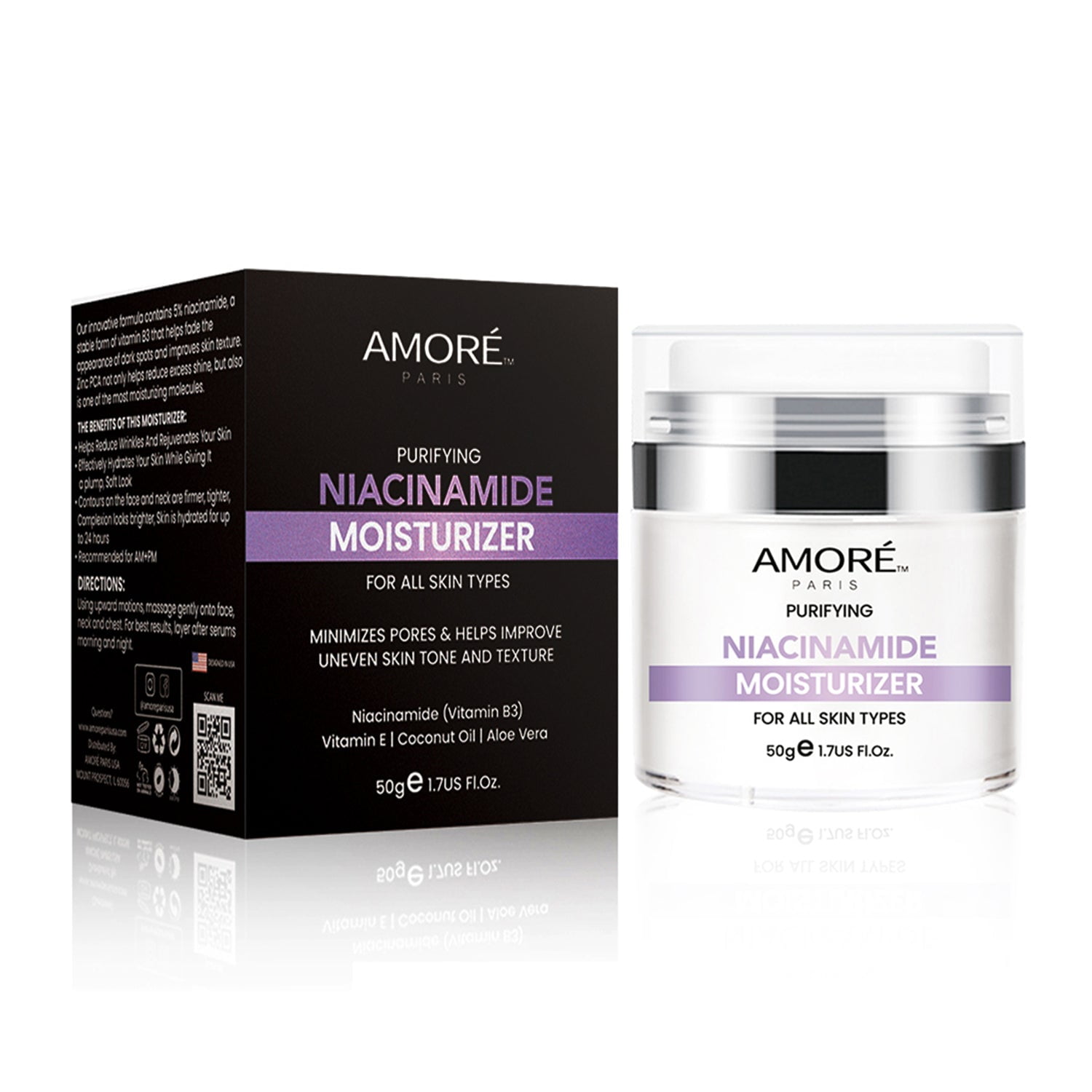 Niacinamide Facial Moisturizer Day Cream, Daily Anti-Aging, Anti ...