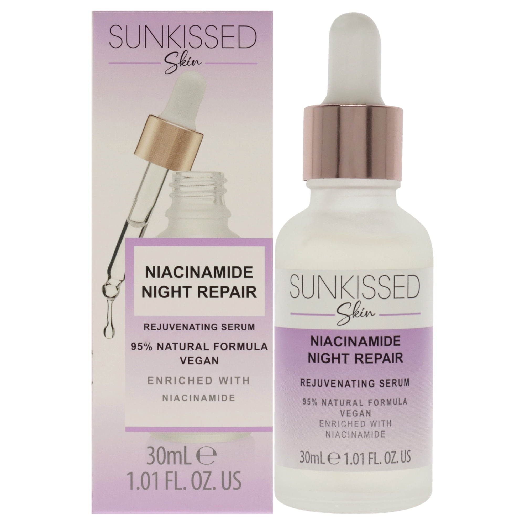 Niacinamide Night Repair Serum by Sunkissed for Unisex - 1.01 oz Serum ...