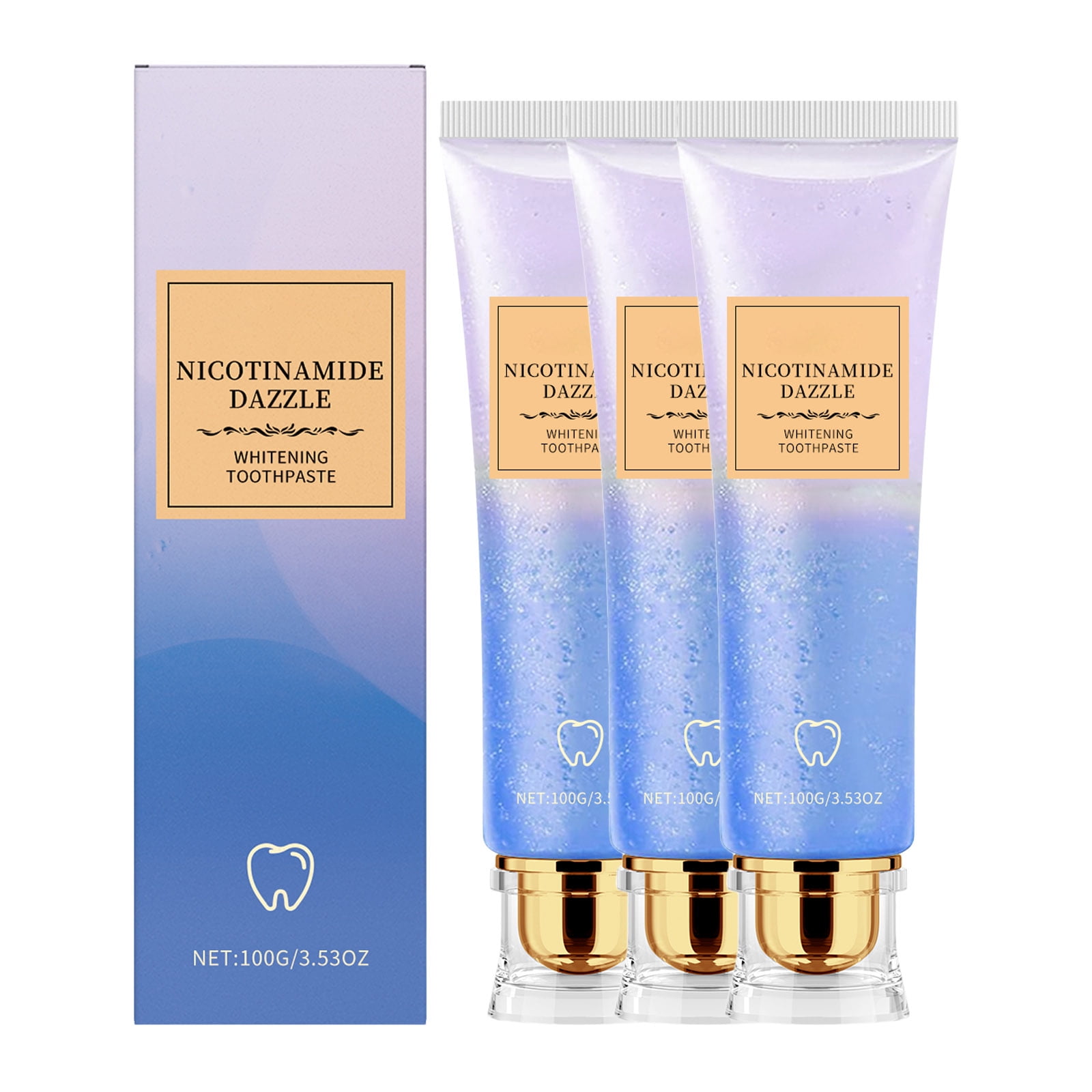 Niacinamide Whitening Intensive Toothpaste,Remove Tooth Stains,Fresh Breath,2025 New White ...