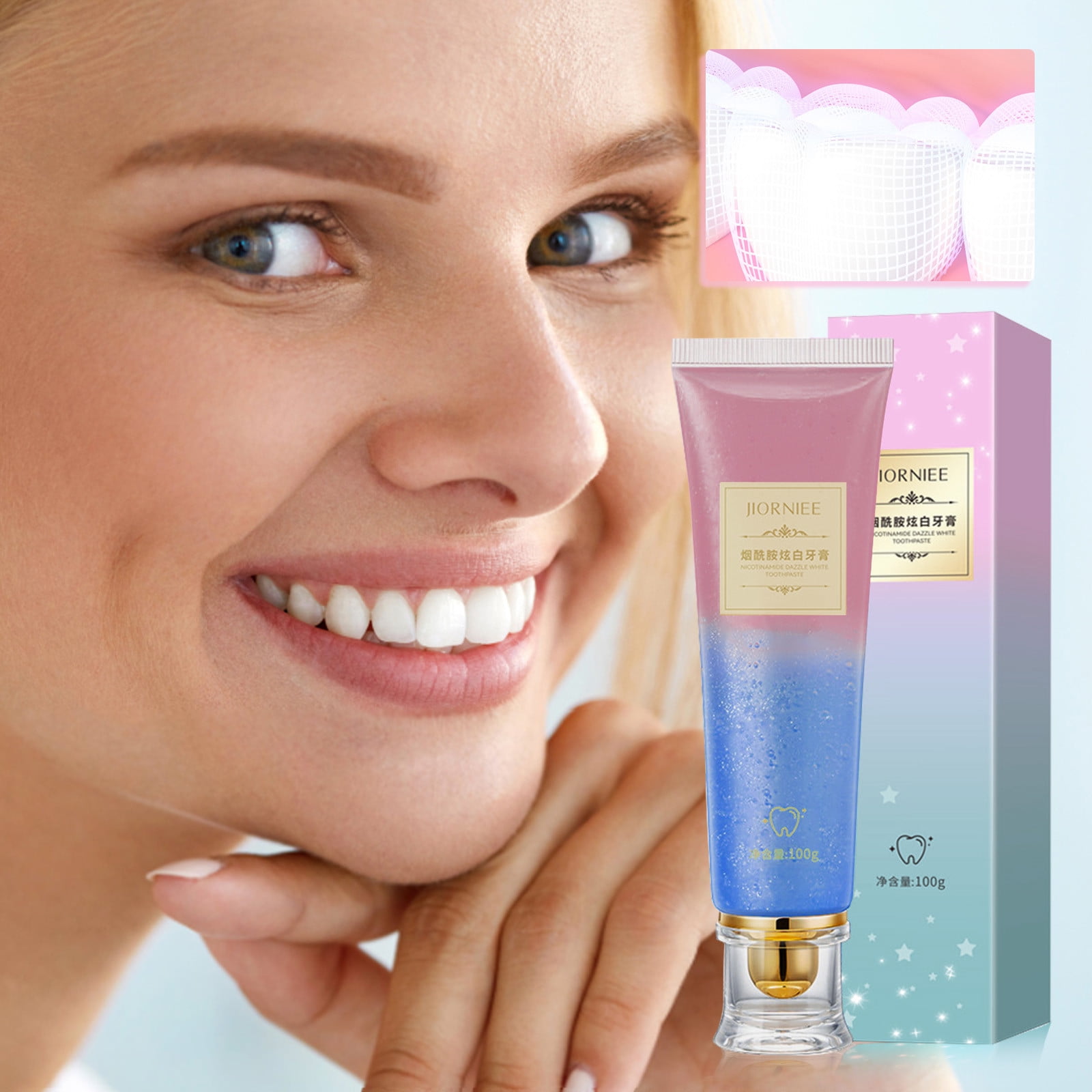 Niacinamide Whitening Toothpaste, 100g BodyAccel Toothpaste, Niacinamide Intensive Whitening ...