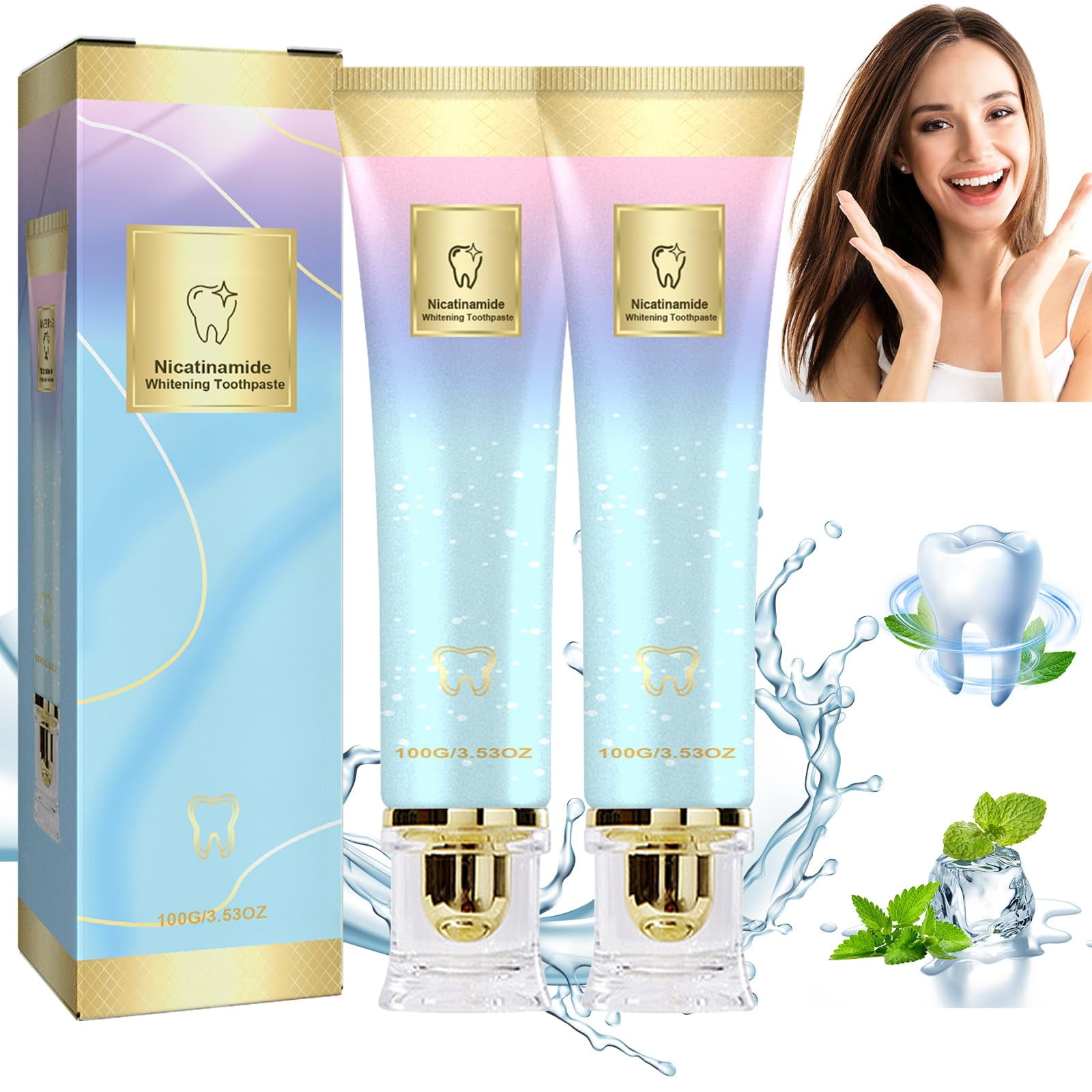 Niacinamide Whitening Toothpaste, Niacinamid AIF9 Toothpast, Complete Care Toothpaste, Repair ...