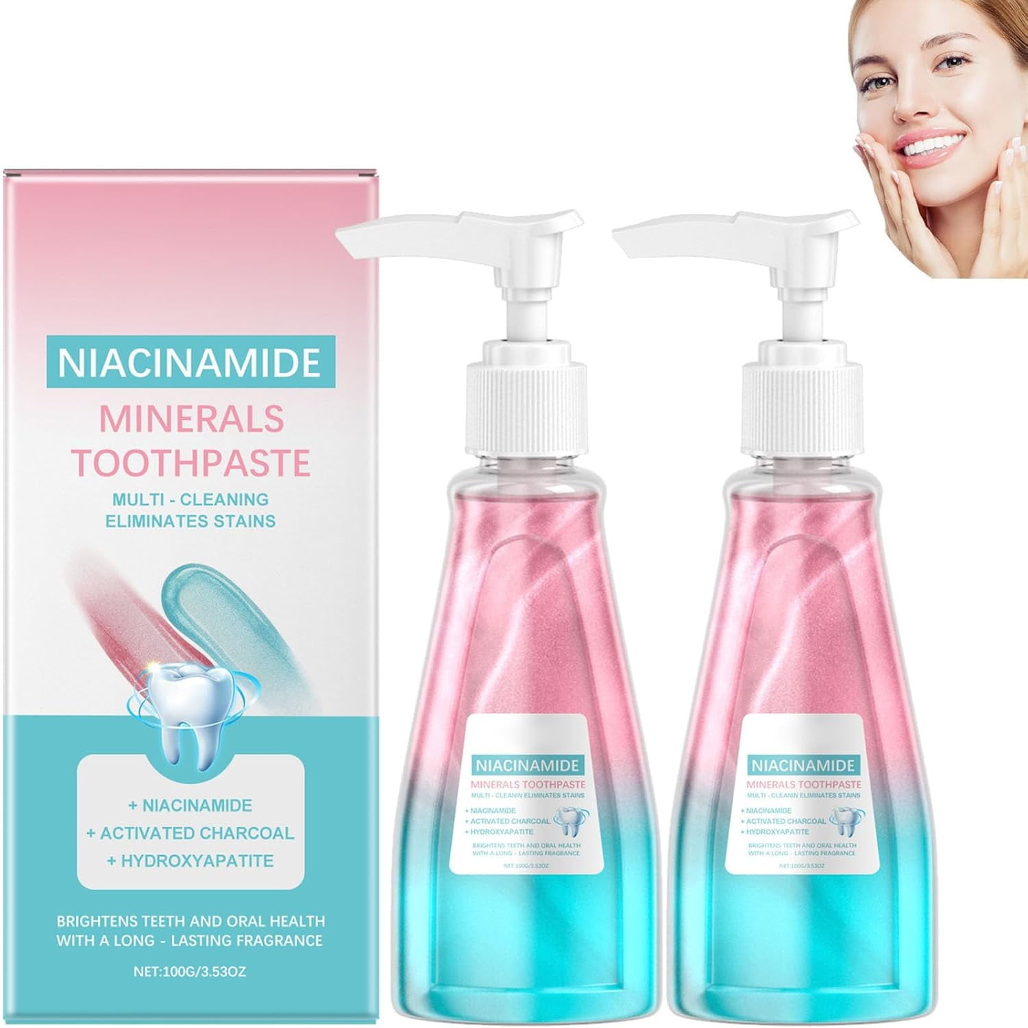 Niacinamide Whitening Toothpaste, Niacinamide Dazzle White Toothpaste ...
