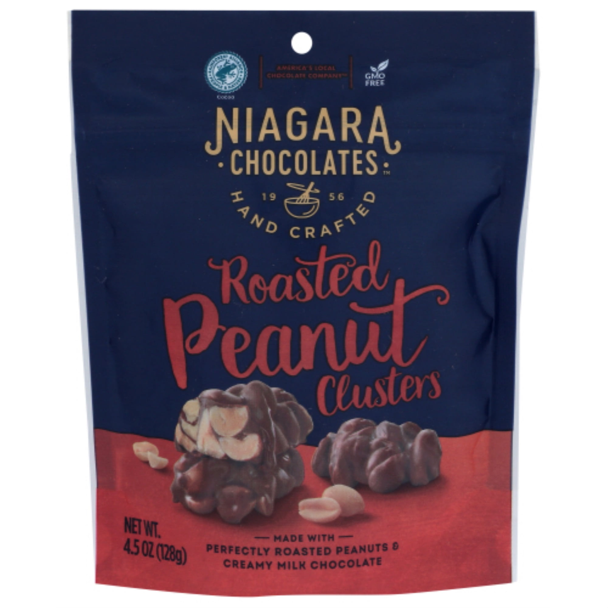 Niagara Chocolates Milk Chocolate and Roasted Peanut Clusters Stand-Up ...