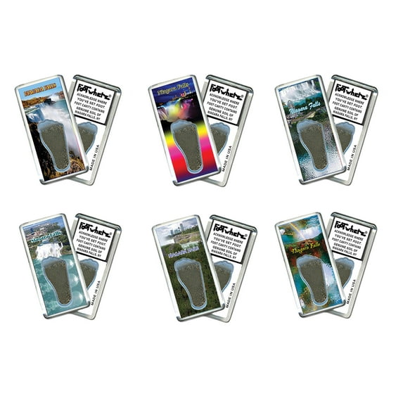 Niagara Falls FootWhere Souvenir Fridge Magnets. (NF200 - Assorted ...