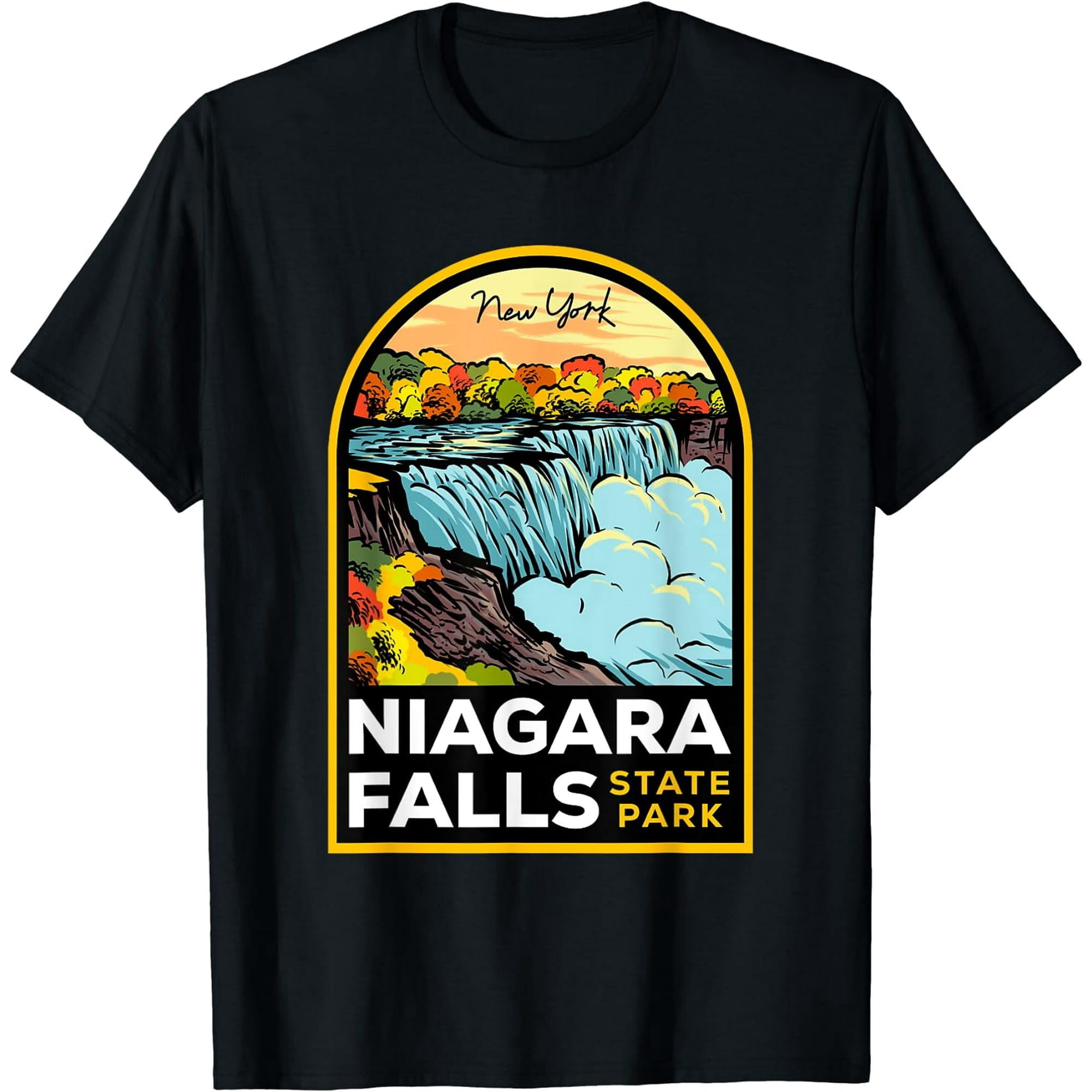 Niagara Falls State Park NY T-Shirt Black - Walmart.com