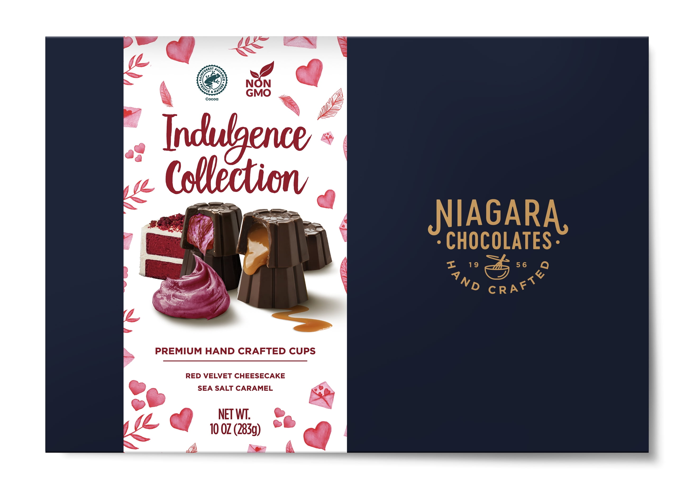 Niagara Red Velvet & Sea Salt Caramel Valentine's Day Cups, 10 oz, 24 ...