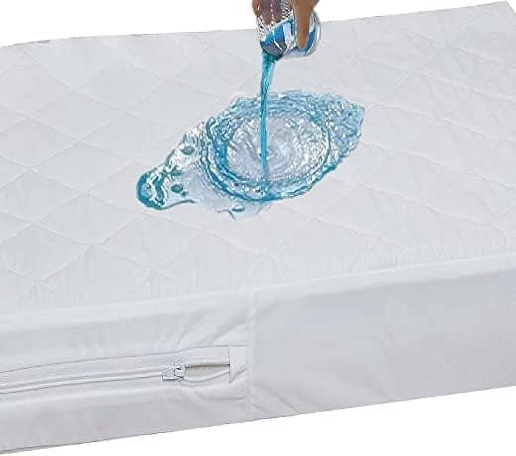 Niagara Sleep Solution Waterproof Quilted Crib Zip Mattress Protector ...