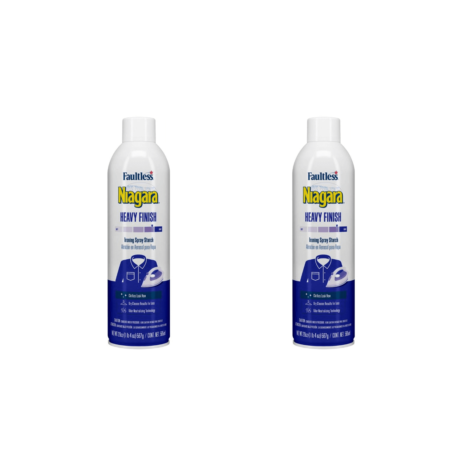 Niagara Spray Starch Heavy Finish Ironing Spray – (20oz x 2 ) - 2 Pack ...