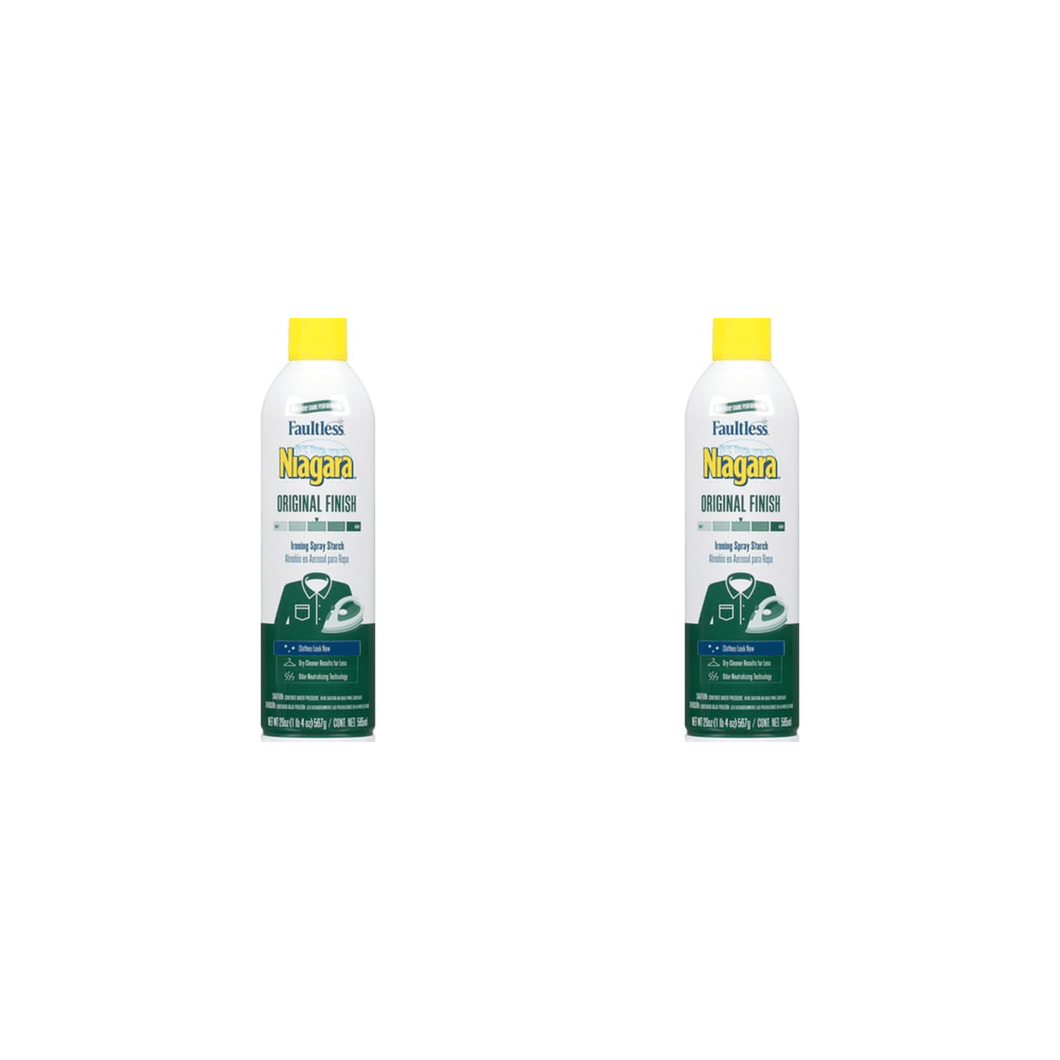 Niagara Spray Starch Original Finish Ironing Spray – (20oz x 2 )- 2 ...