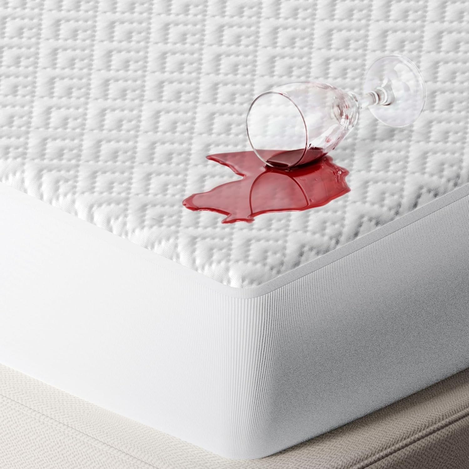 Niagara Waterproof Bamboo Mattress Protector King 78x80 Cooling ...